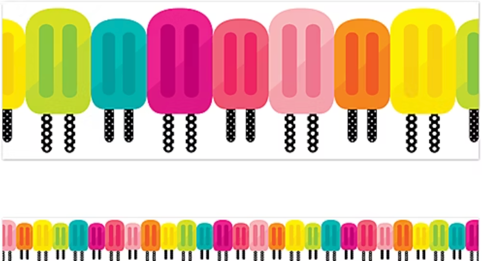 Simply Stylish Tropical Pops Straight Borders – The Fun Company