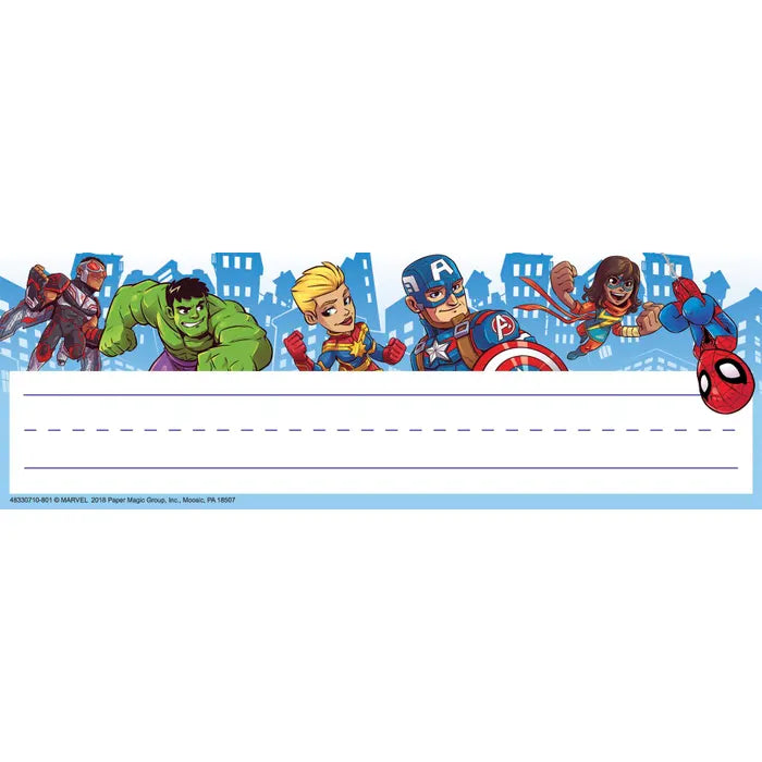 Marvel Superhero Adventure Name Plates – The Fun Company