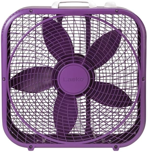 Lasko Cool Colors 20" Box Fan - Purple – The Fun Company
