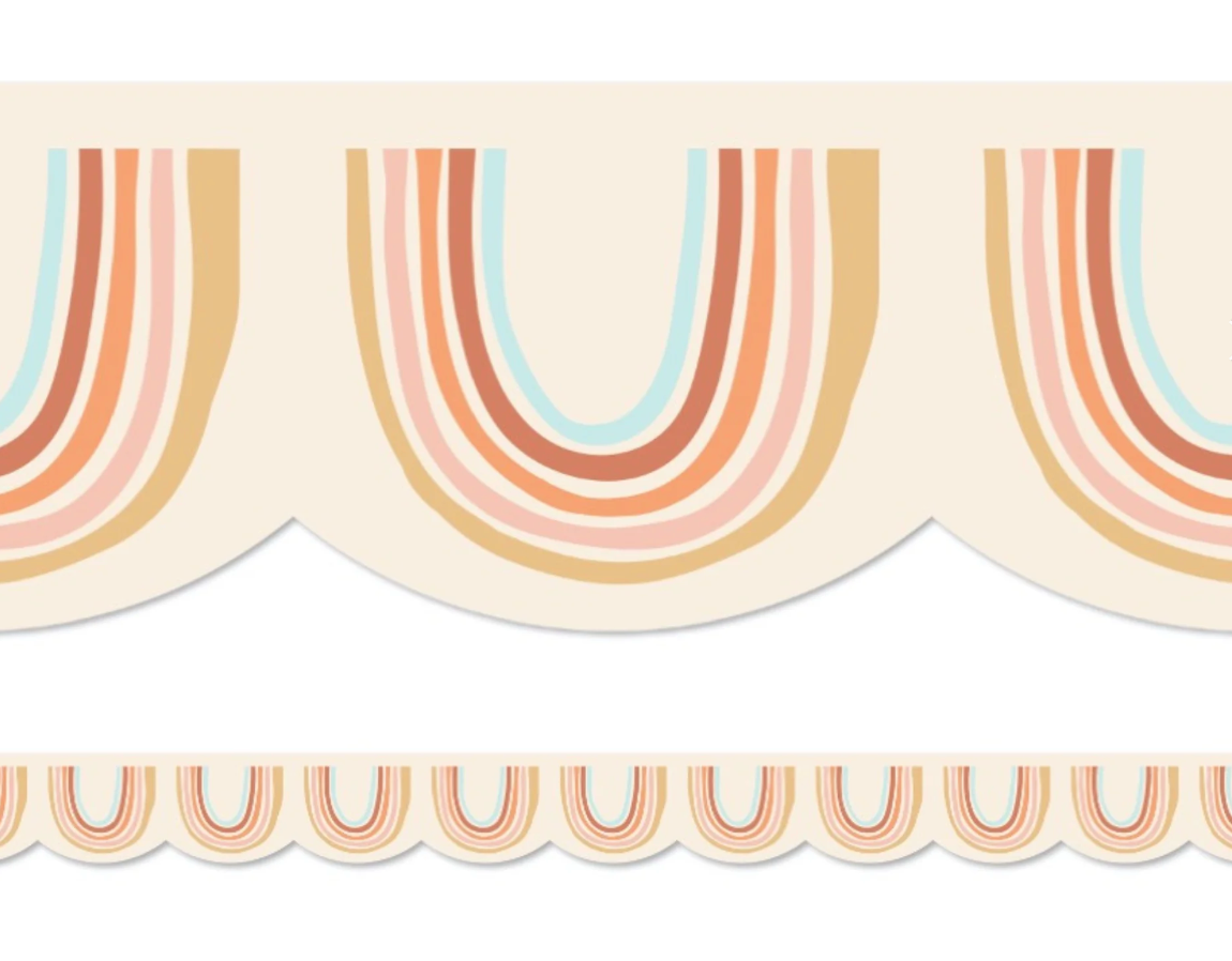 Good Vibes - Retro Rainbow Border by Schoolgirl Style – The Fun Company