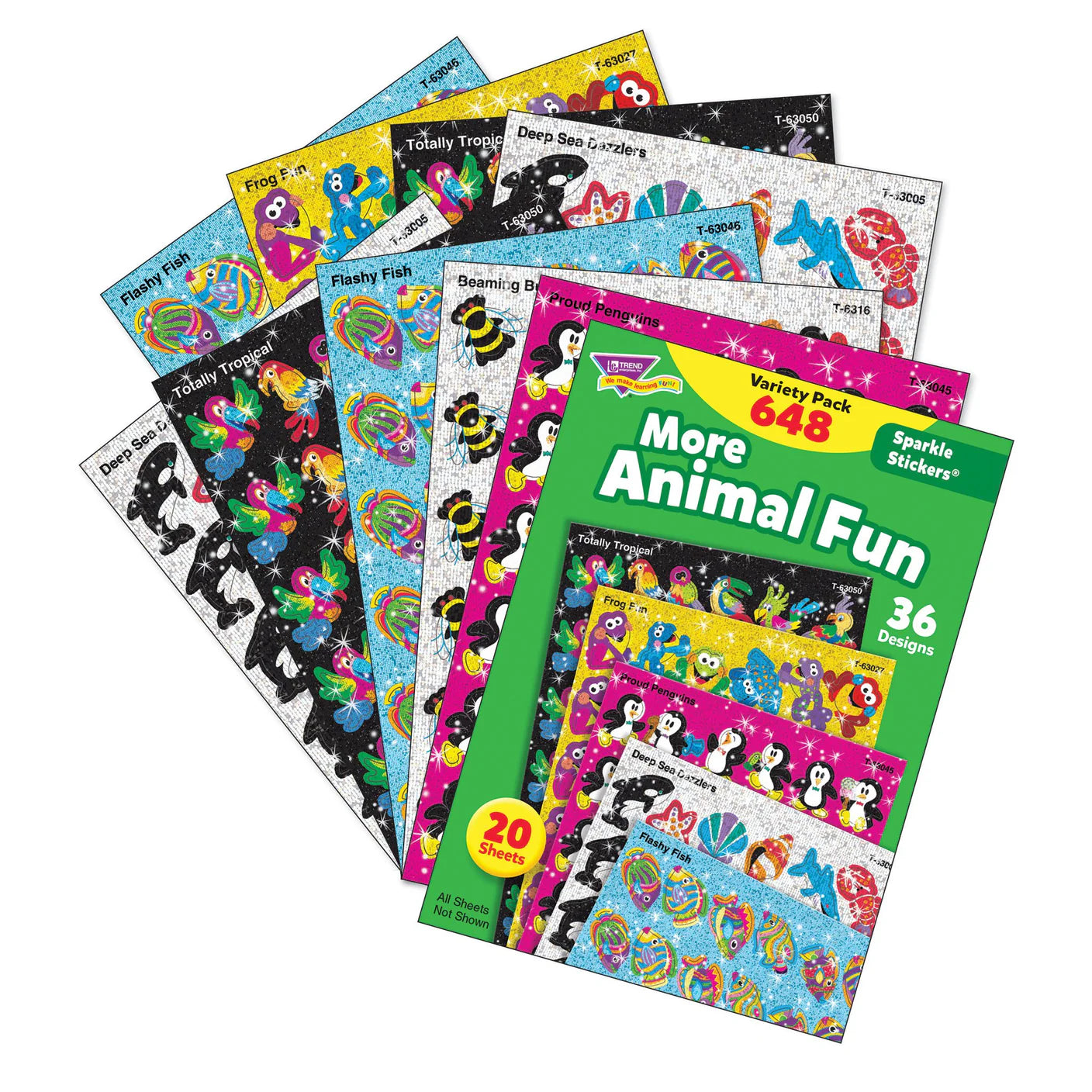 More Animal Fun Sparkle Stickers® Variety Pack – The Fun Company