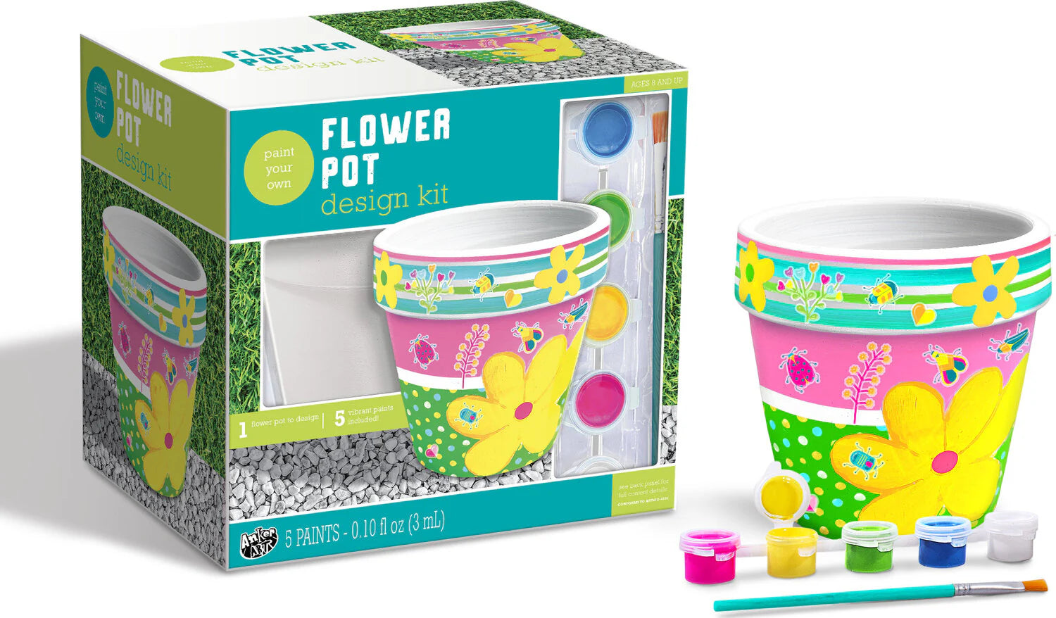 Ceramic Flower Pot Design Kit – The Fun Company